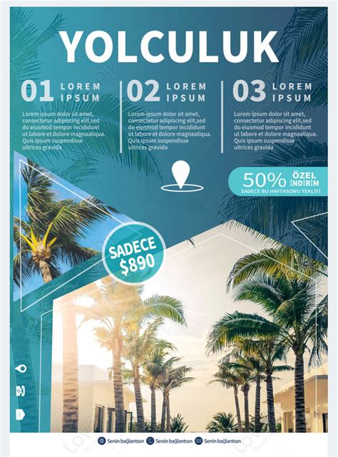 해변 코코넛 나무 관광 홍보 포스터 파란색 간단한 창조적 인 수직 버전 이미지 사진 468132958 무료 다운로드