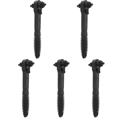 Fengguiqu Metal Ratchet Wrench Black Double Head Ergonomic Handle 5pcs