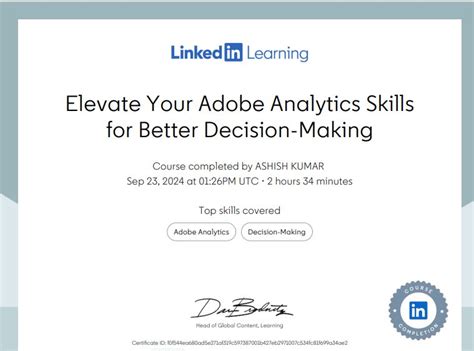 I Am Thrilled To Share That I Have Successfully Completed The Online Course On Linkedin Titled