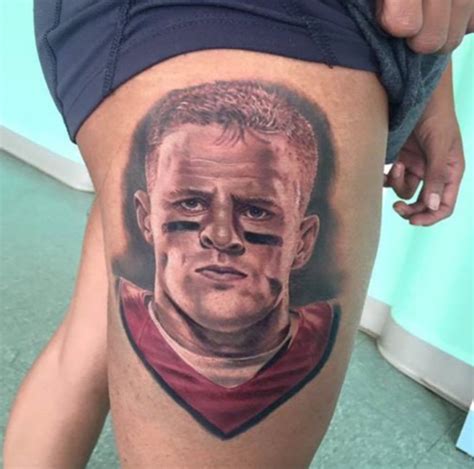 Jj Watt Face Tat Blacksportsonline