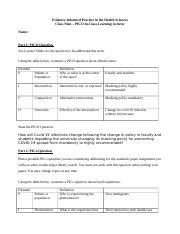 Evidence Informed Practice In Health Sciences PICO Questions Course Hero