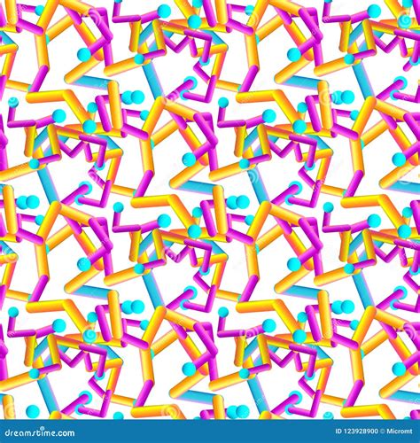 Abstract Geometric Seamless Gradient Pattern Vector Illustration Eps