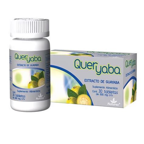 Queryaba 30 Tabletas 500 Mg C U Extracto De Guayaba