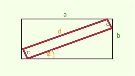 Angle Rotated Rectangle With Dimensions C Times D Inscribed In A