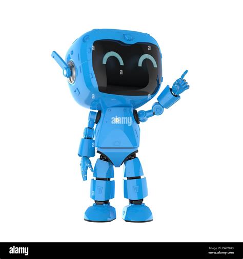 3d Rendering Cute And Small Artificial Intelligence Personal Assistant