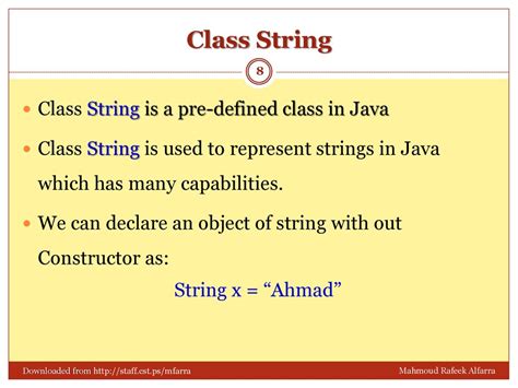part a fundamentals and class string ppt download