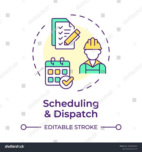 Scheduling Dispatch Multi Color Concept Icon Stock Vector Royalty Free 2560396231 Shutterstock