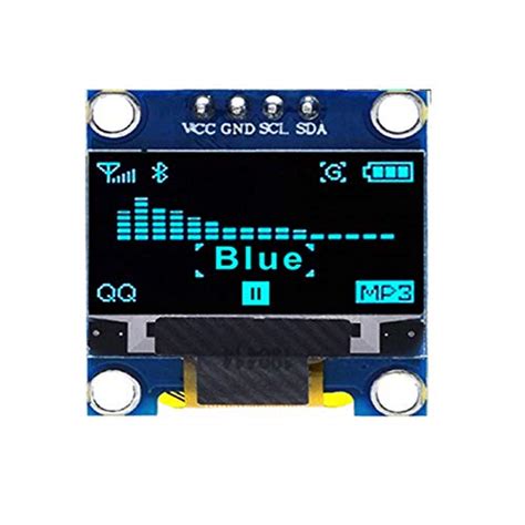 0 96 Oled Display Module Fbhdzvv 128 X 64 Pixel Iic 12864 Oled Blue I2c 0 96inch Oled Display