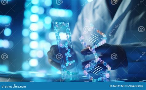 Scientist Hands Harnesses Future Editing Digital Dna Structure In