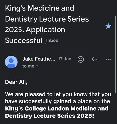 Ali Nazari On Linkedin I Am Privileged To Announce That I Have Been Accepted Into Kings