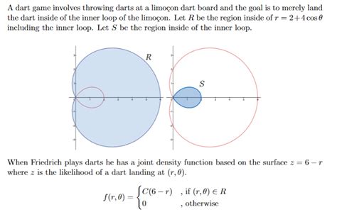 Solved A Dart Game Involves Throwing Darts At A Limoçon Dart