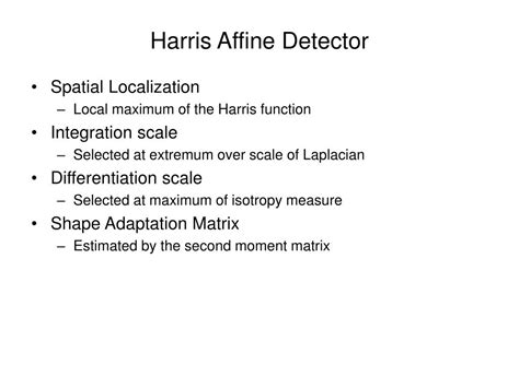Ppt Scale And Affine Invariant Interest Point Detectors Powerpoint