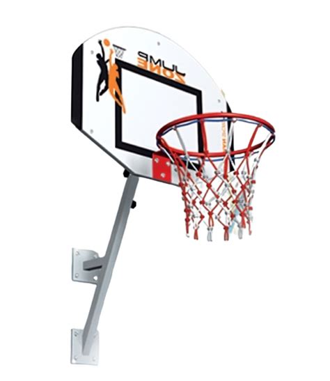 قیمت و خرید تخته و حلقه بسکتبال دیواری پایه بلند لوزی🔶