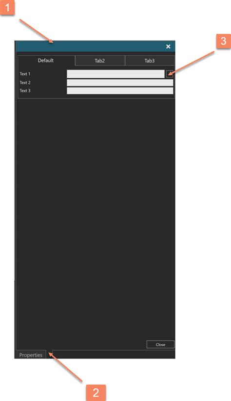 creating a custom property window for commands python programming visual components the