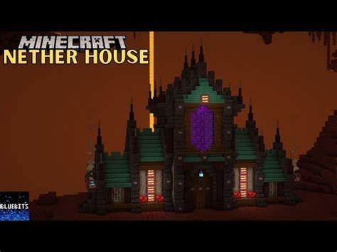 Minecraft Tutorial How To Build A Nether House Minecraft Minecraft Houses Minecraft Tutorial