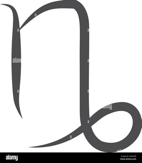 Capricorn Line Icon Zodiac Symbol Esoteric Sign Stock Vector Image