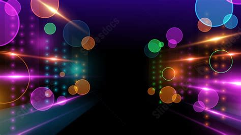 Light Effect Business Neon Blue Technology City Powerpoint Background