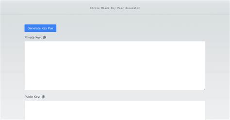 Key Pair Generator Codesandbox