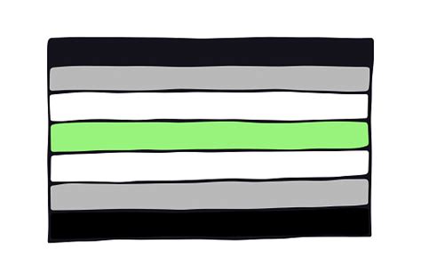 다채로운 Agender 프라이드 플래그 해피 프라이드 데이 Lgbtq 커뮤니티 프라이드의 달 벡터 손으로 그린 낙서 포스터 스티커 로고 카드 0명에 대한 스톡 벡터 아트 및