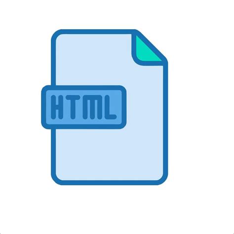 Html File Icon 51559562 Vector Art At Vecteezy