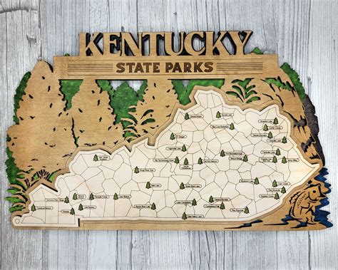 Kentucky State Parks Travel Map 425 Laser