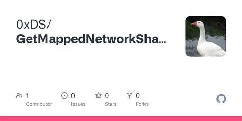 Github Xds Getmappednetworkshares