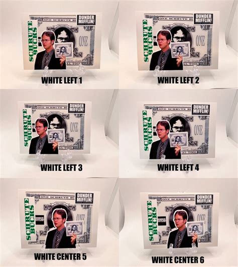 Dwight Schrute Bucks The Office Custom Patch Card Dunder Mifflin Etsy