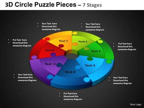 PowerPoint Layout Circle Process Circle Puzzle Diagram Ppt Design Slides