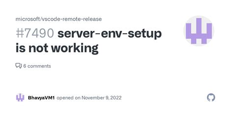 Server Env Setup Is Not Working · Issue 7490 · Microsoftvscode Remote Release · Github