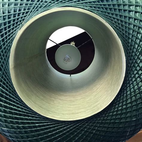 Green Swag Spaghetti Fiberglass String Hanging Lamp Gold Etsy