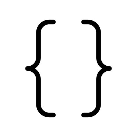 Brackets Icon Vector Symbol Design Illustration 26328870 Vector Art At