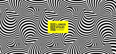 착시와 패턴입니다 흑인과 백인 디자인입니다 초록 줄무늬 배경입니다 벡터 일러스트입니다 3차원 형태에 대한 스톡 벡터 아트 및