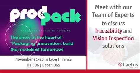 Laetus On Linkedin Traceability Visioninspection Traceability Trackandtrace…