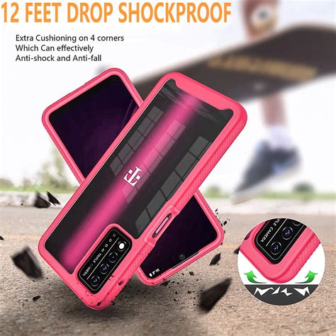 T Mobile Revvl V G Phone Case Not Fit Revvl G Feet Drop Test Shockproof Transparent