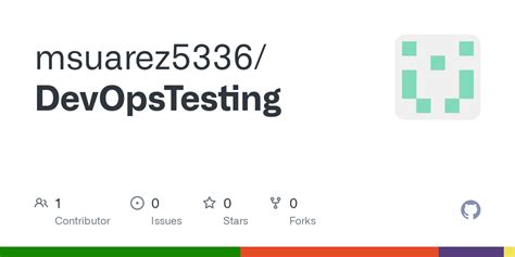 github msuarez5336 devopstesting