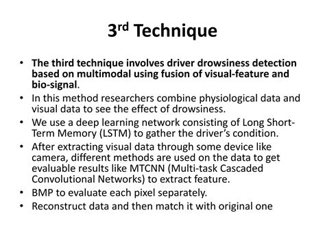 Driver Drowsiness Detection Review Pptx