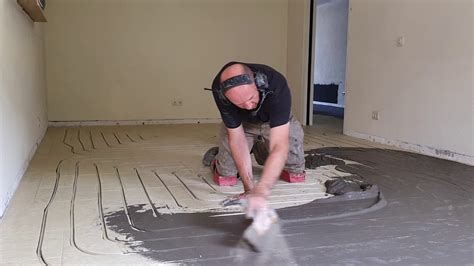 Werk Volgorde Tegel Vloer Vloerverwarming In Frezen Youtube