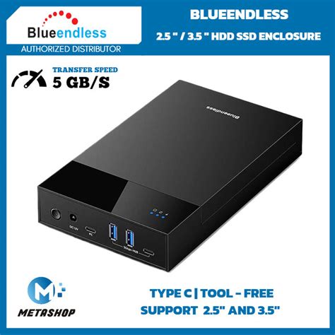 Blueendless HDD SSD Enclosure 3 5 2 5 Inch SATA External Hard Drive USB 3 0 Shopee Philippines