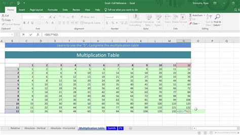 Excel Advanced Cell Reference Youtube
