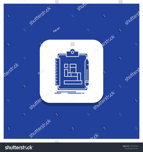 Blue Round Button Algorithm Process Scheme Stock Vector Royalty Free 1247655538 Shutterstock