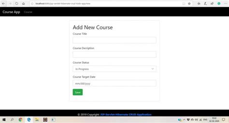 Course Management System Project In Hibernate Framework With Source