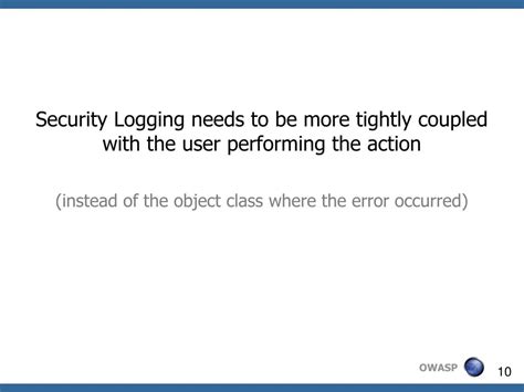 Ppt Application Security Logging And Monitoring The Next Frontier