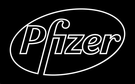 Pfizer Vector Logo Negro Color Silueta Americano Farmacéutico
