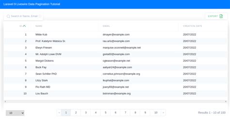 Laravel 9 Livewire Datatable Pagination Using Package Tutorial