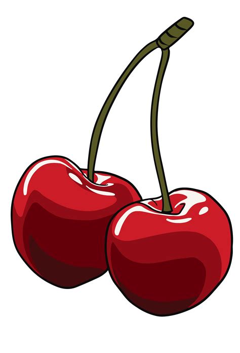 Cherry Rotoscope Digital Drawing Svg Eps Files Etsy Uk Cherry