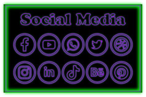 Redes Sociales Vector Premium