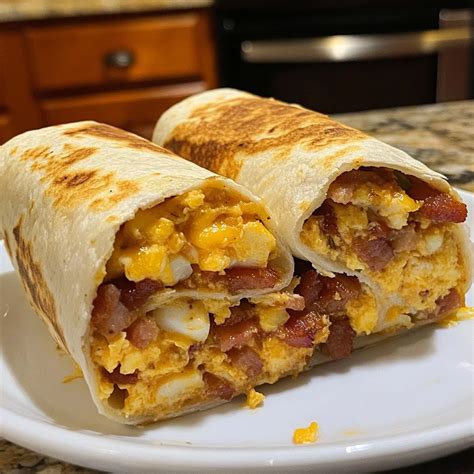 Bacon Egg Cheese Breakfast Burrito