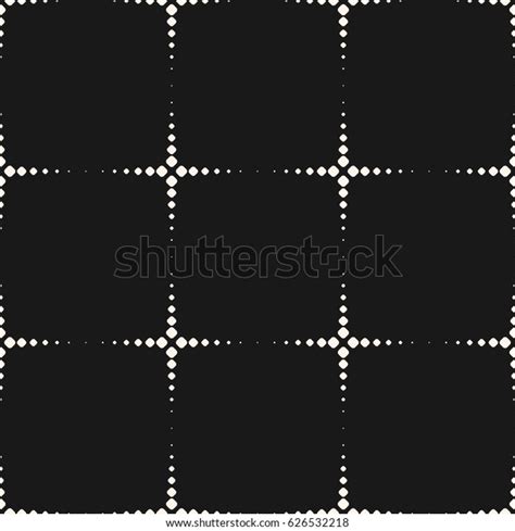 Vector Monochrome Seamless Pattern Simple Geometric Stock Vector Royalty Free 626532218