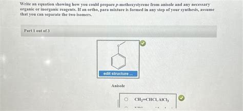 Solved Write An Equation Showing How You Could Prepare