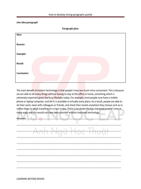 2 Writing A Paragraph Pdf Information And Communications Technology Computing